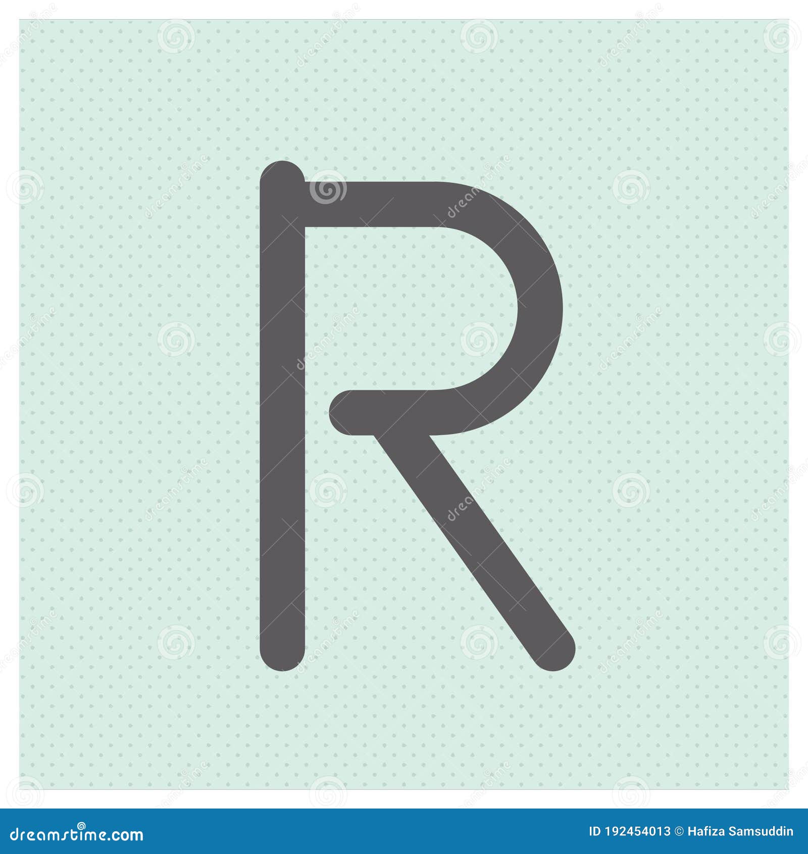 Letter R Vector Illustration. Vector Illustration Decorative Design ...