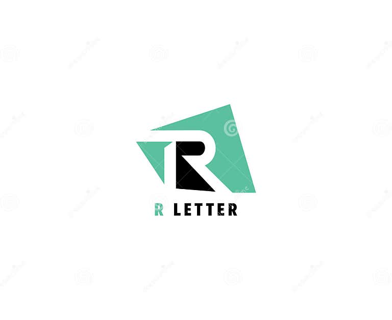 Letter R Vector Logo Design. R Letter Logo Design Template. Stock ...