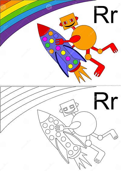 Letter r worksheet stock vector. Illustration of grade - 40735050