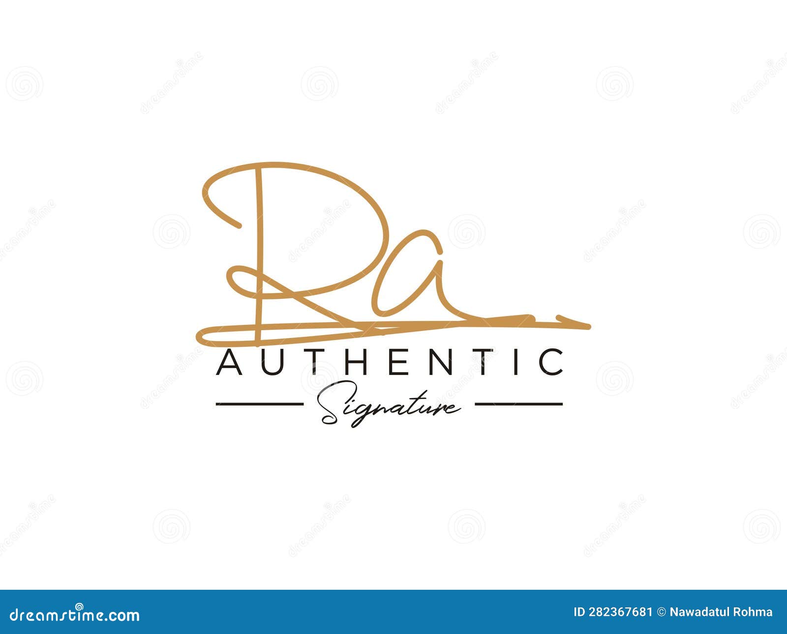 Letter RA Signature Logo Template Vector Stock Vector - Illustration of ...