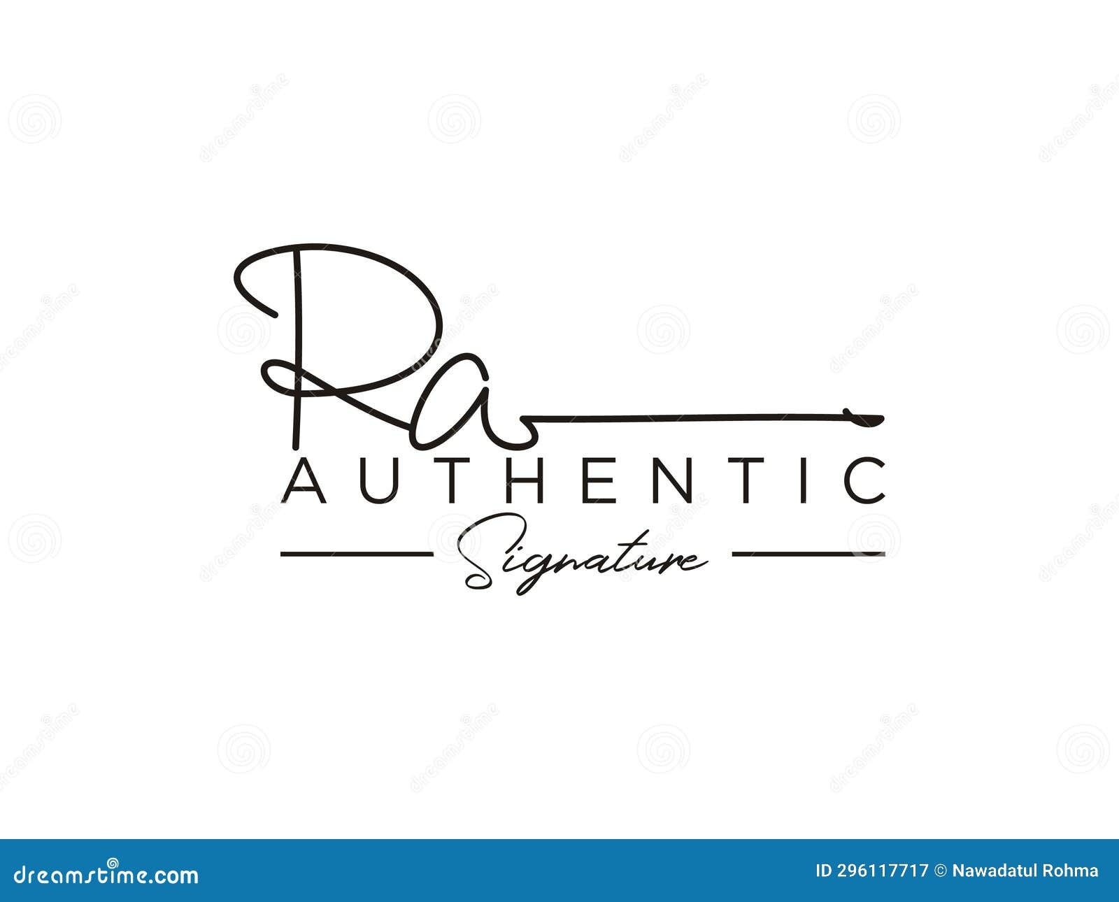 Letter RA Signature Logo Template Vector Stock Vector - Illustration of ...