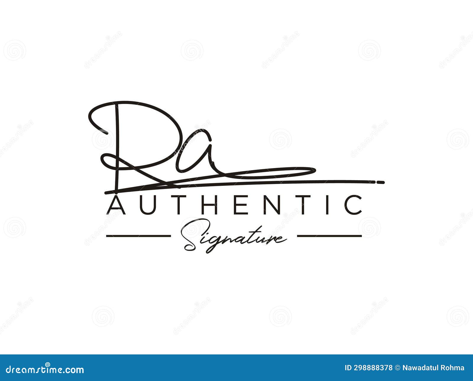 Letter RA Signature Logo Template Vector Stock Vector - Illustration of ...