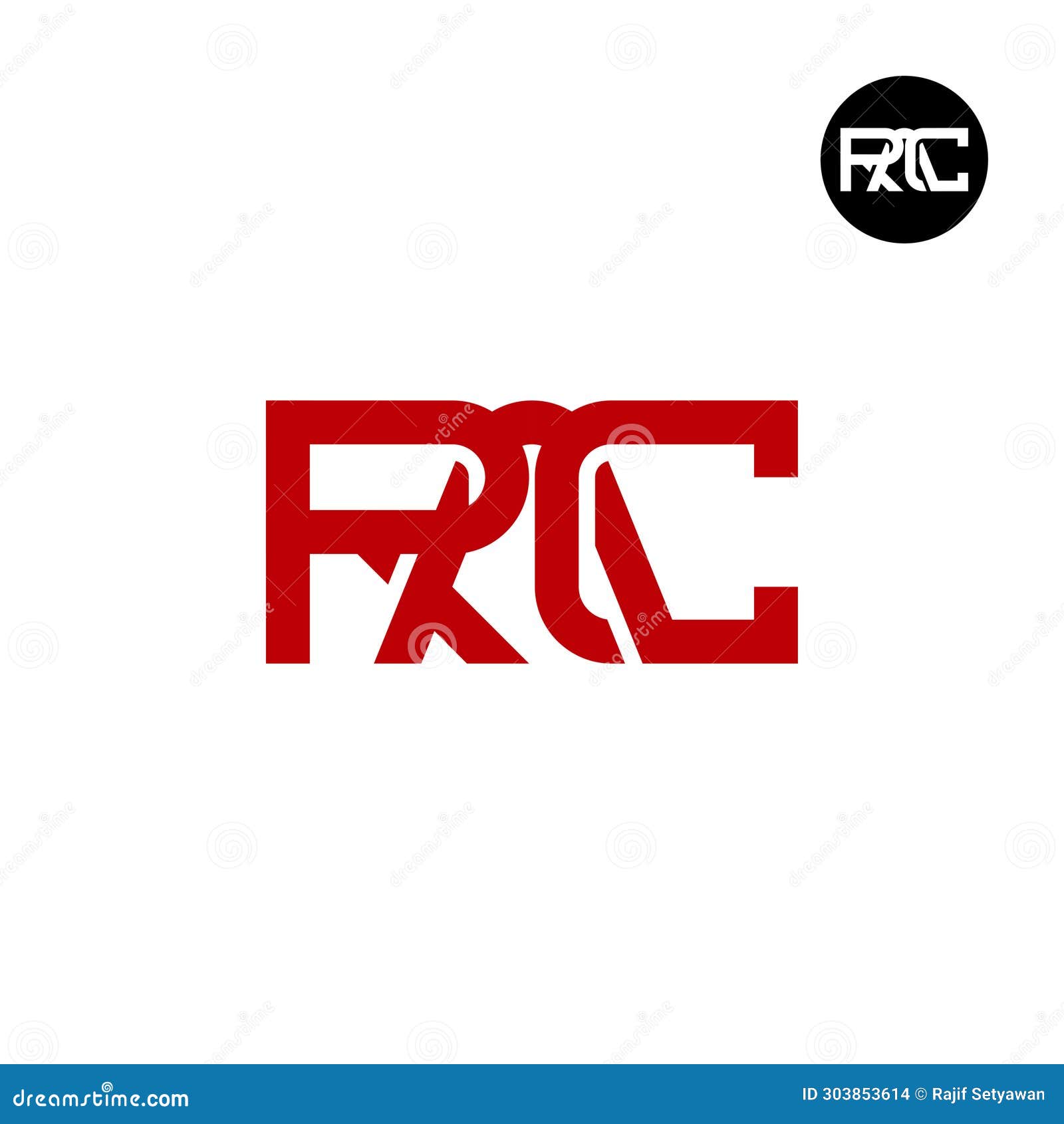 Letter RAC Monogram Logo Design Stock Vector - Illustration of company ...