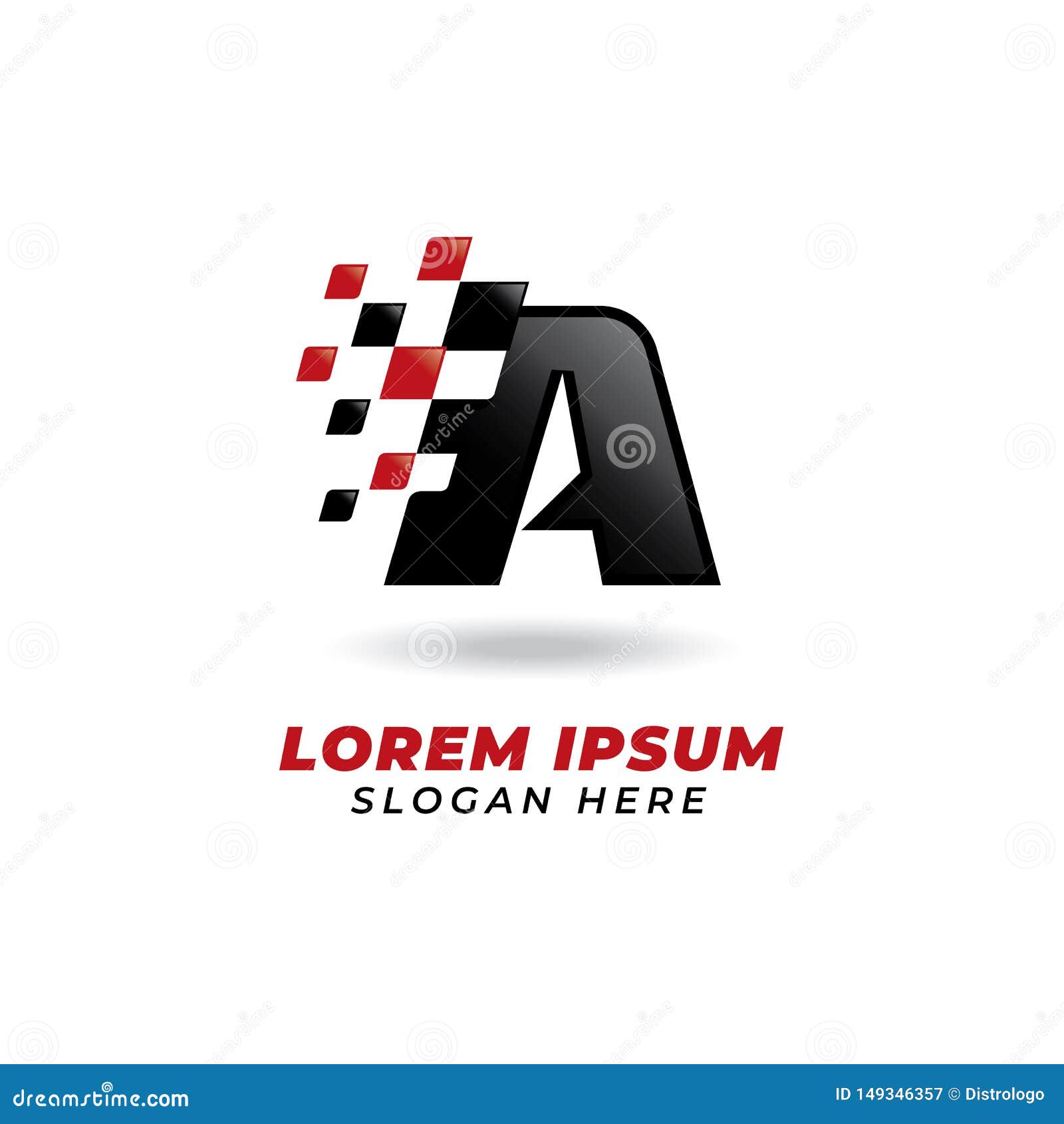 Letter a with Race Flag Icon Symbol Design Stock Vector - Illustration ...