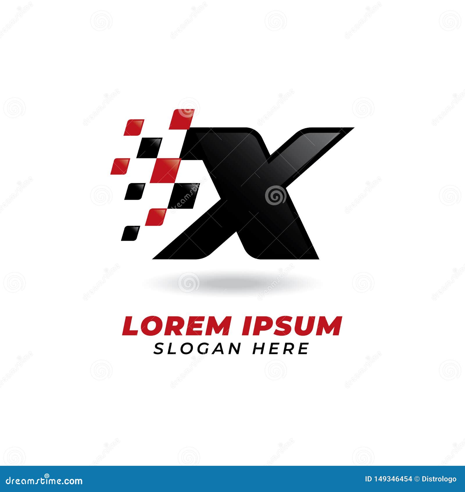 Letter X with Race Flag Icon Symbol Design Stock Vector - Illustration ...