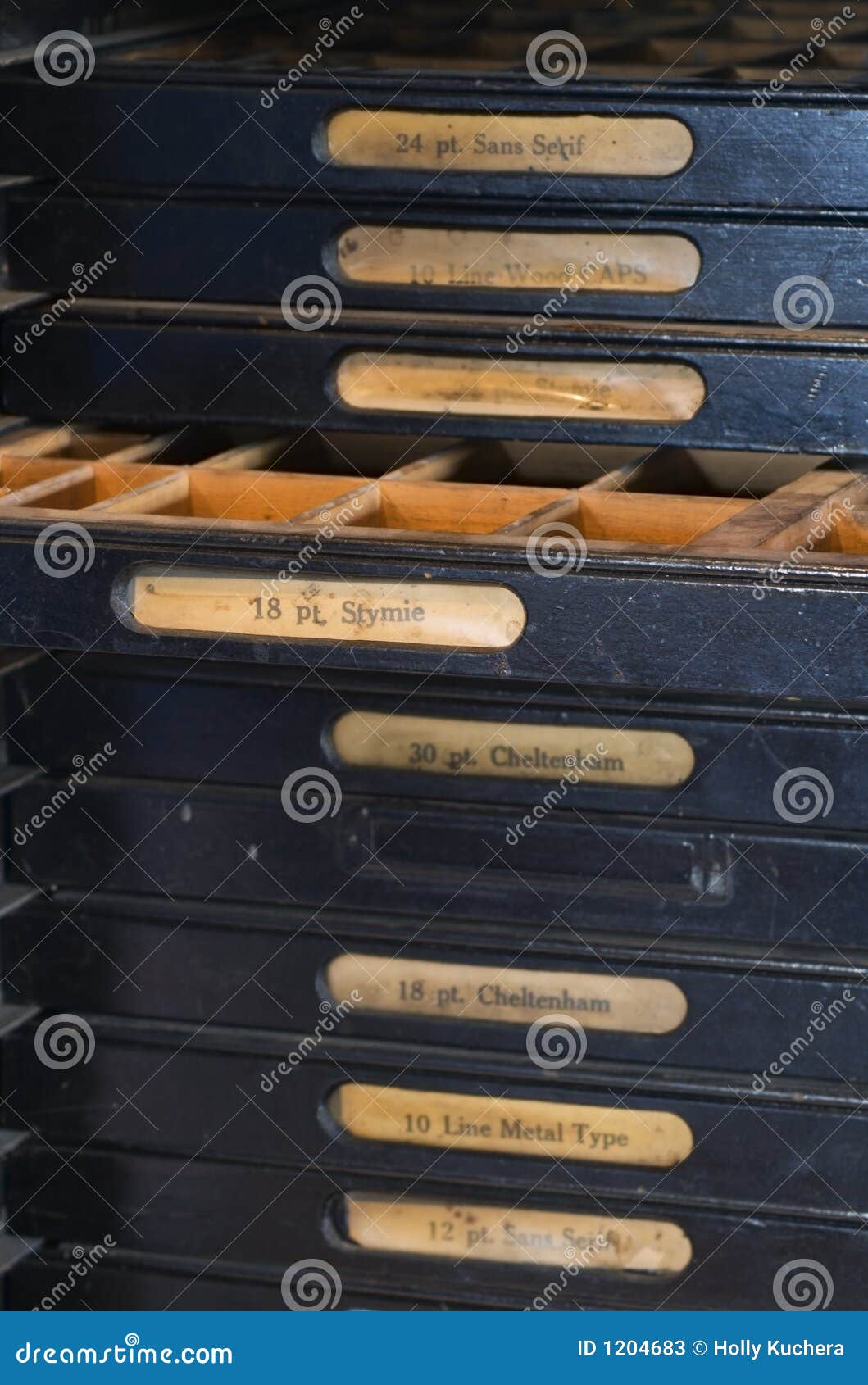 Letter Rack for Old-Fashioned Printing Press Stock Image - Image of ...