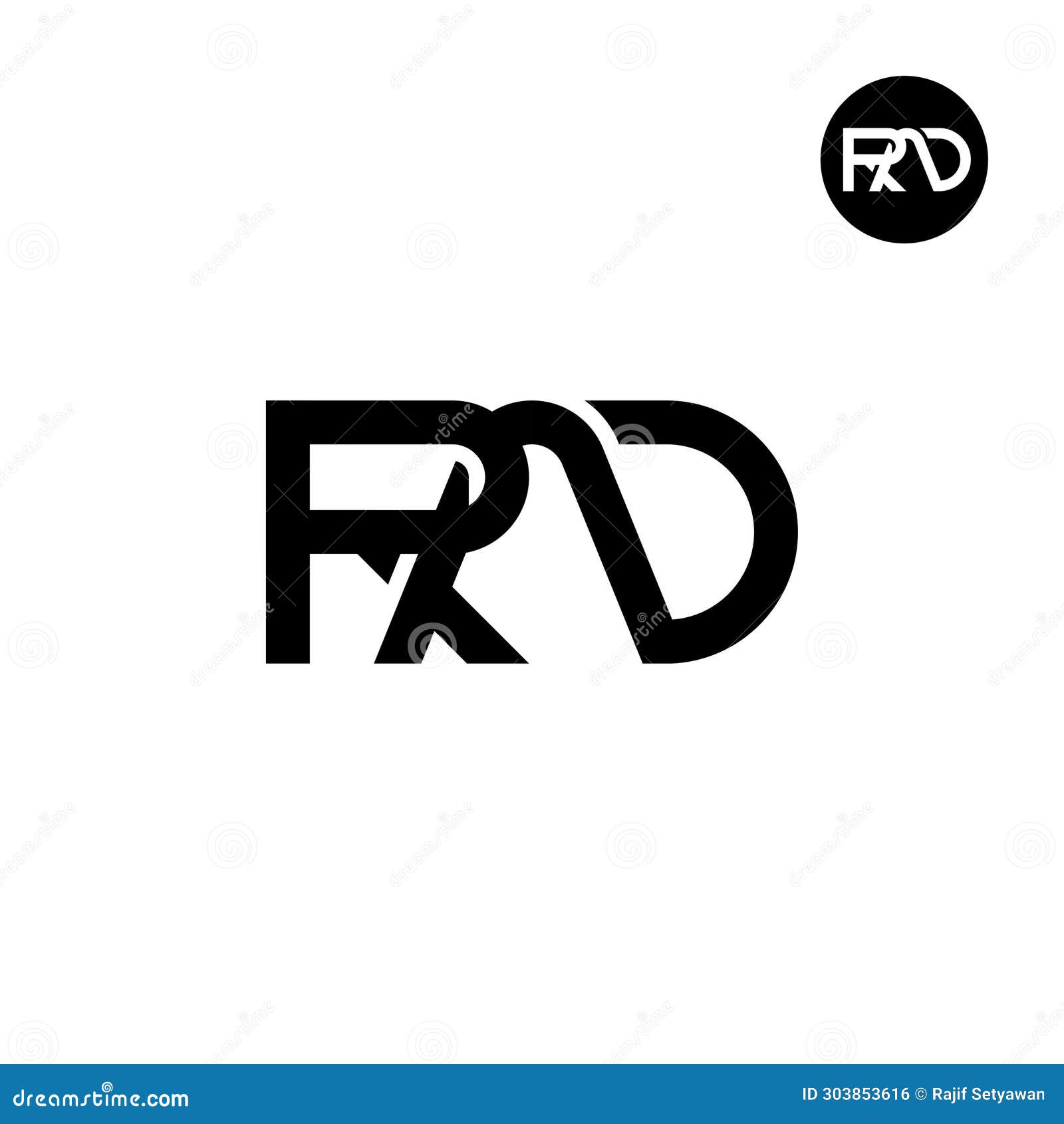 Letter RAD Monogram Logo Design Stock Illustration - Illustration of ...