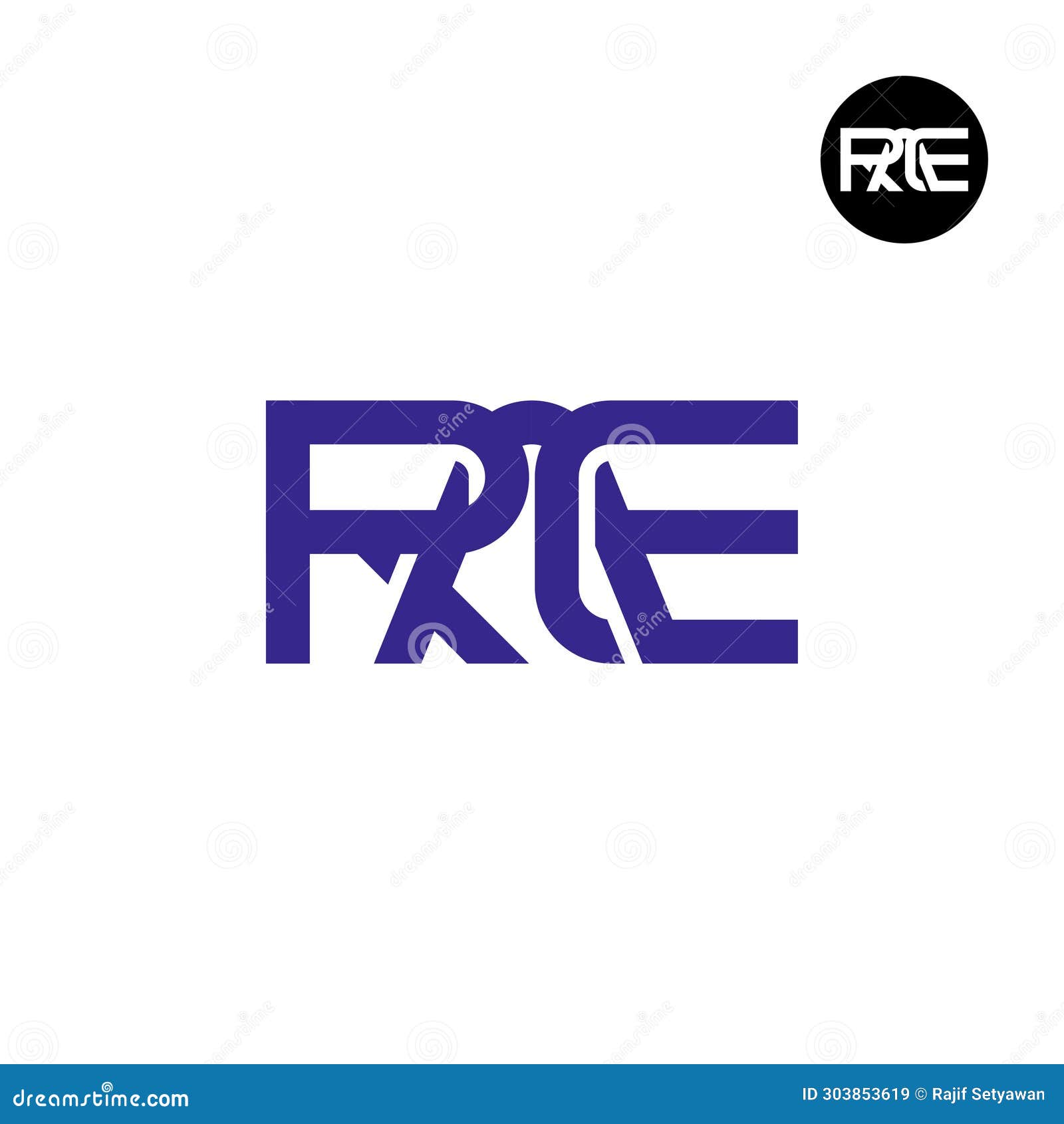 Letter RAE Monogram Logo Design Stock Illustration - Illustration of ...