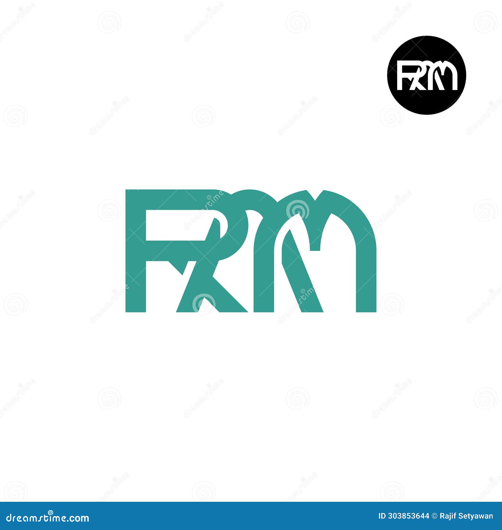 Letter RAM Monogram Logo Design Stock Illustration - Illustration of ...