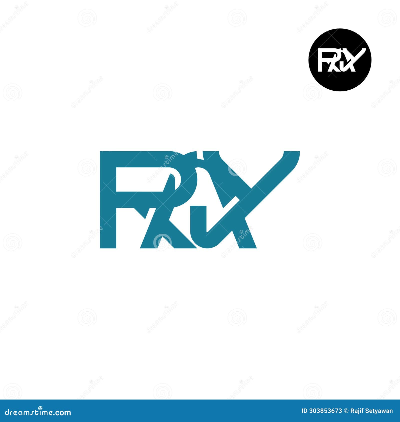 Letter RAY Monogram Logo Design Stock Illustration - Illustration of ...