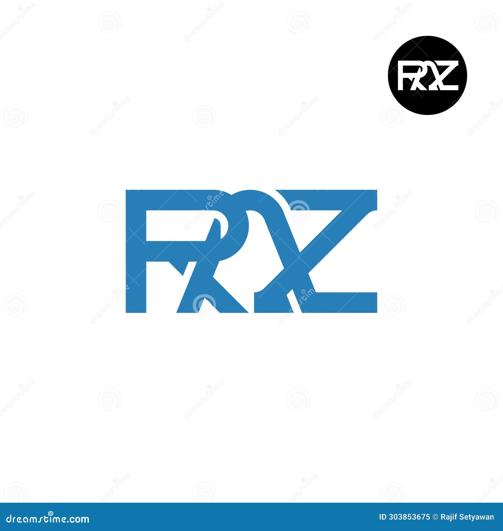 Letter RAZ Monogram Logo Design Stock Illustration - Illustration of ...