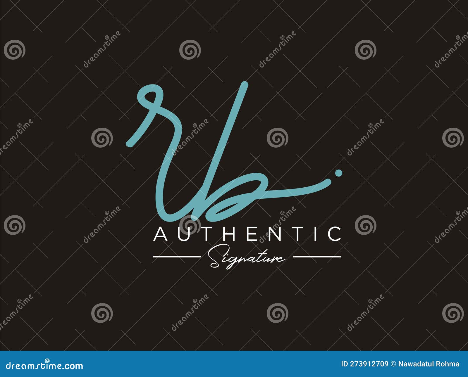 Letter RB Signature Logo Template Vector Stock Vector - Illustration of ...