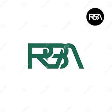 Letter RBA Monogram Logo Design Stock Illustration - Illustration of ...
