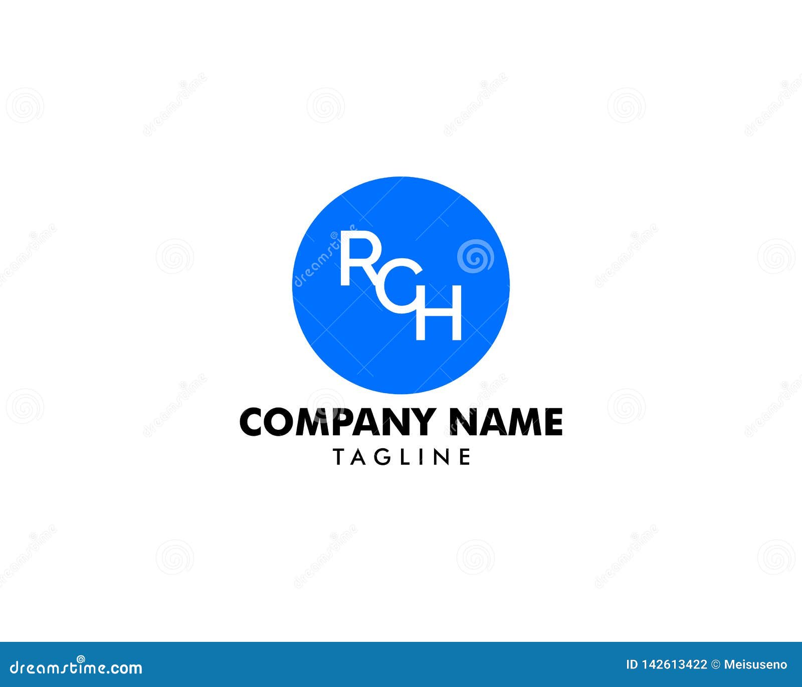 Letter RCH Element Logo Design Stock Vector - Illustration of brand ...