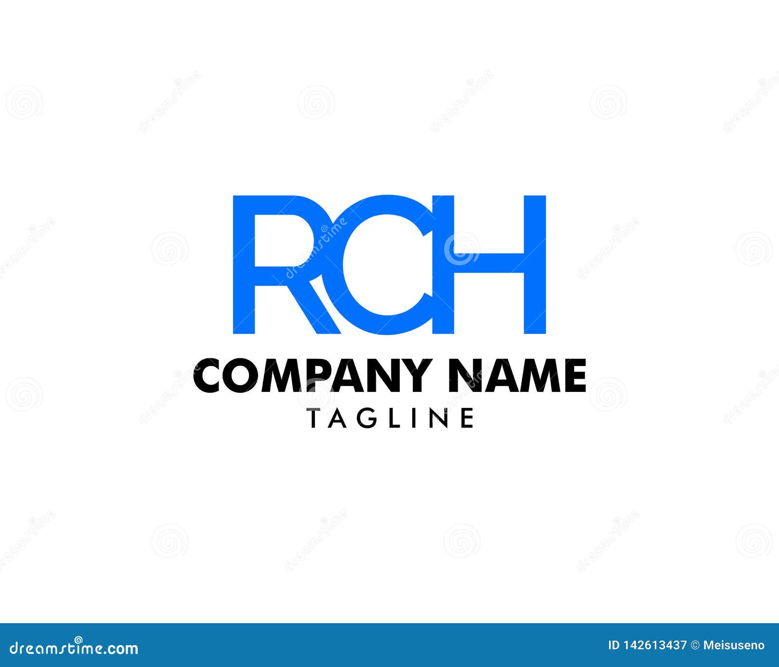 Letter RCH Element Logo Design Stock Vector - Illustration of company ...
