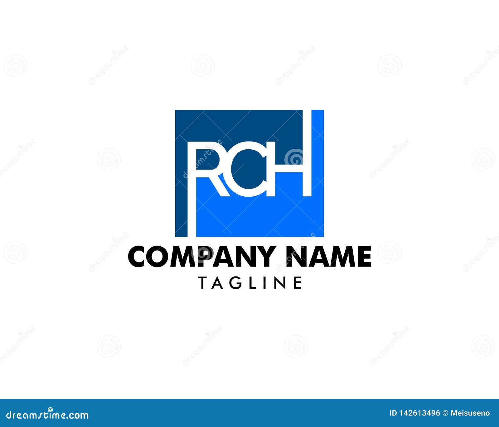Letter RCH Element Logo Design Stock Vector - Illustration of abstract ...