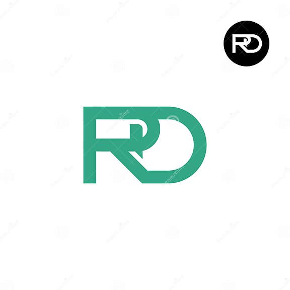 Letter RD Monogram Logo Design Stock Vector - Illustration of alphabets ...