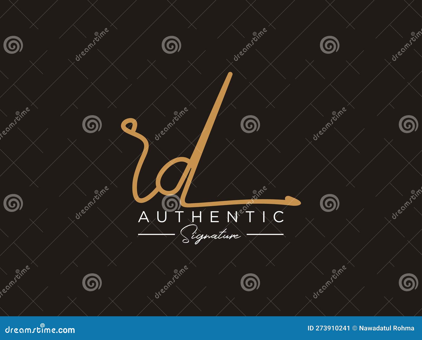 Letter RD Signature Logo Template Vector Stock Vector - Illustration of ...