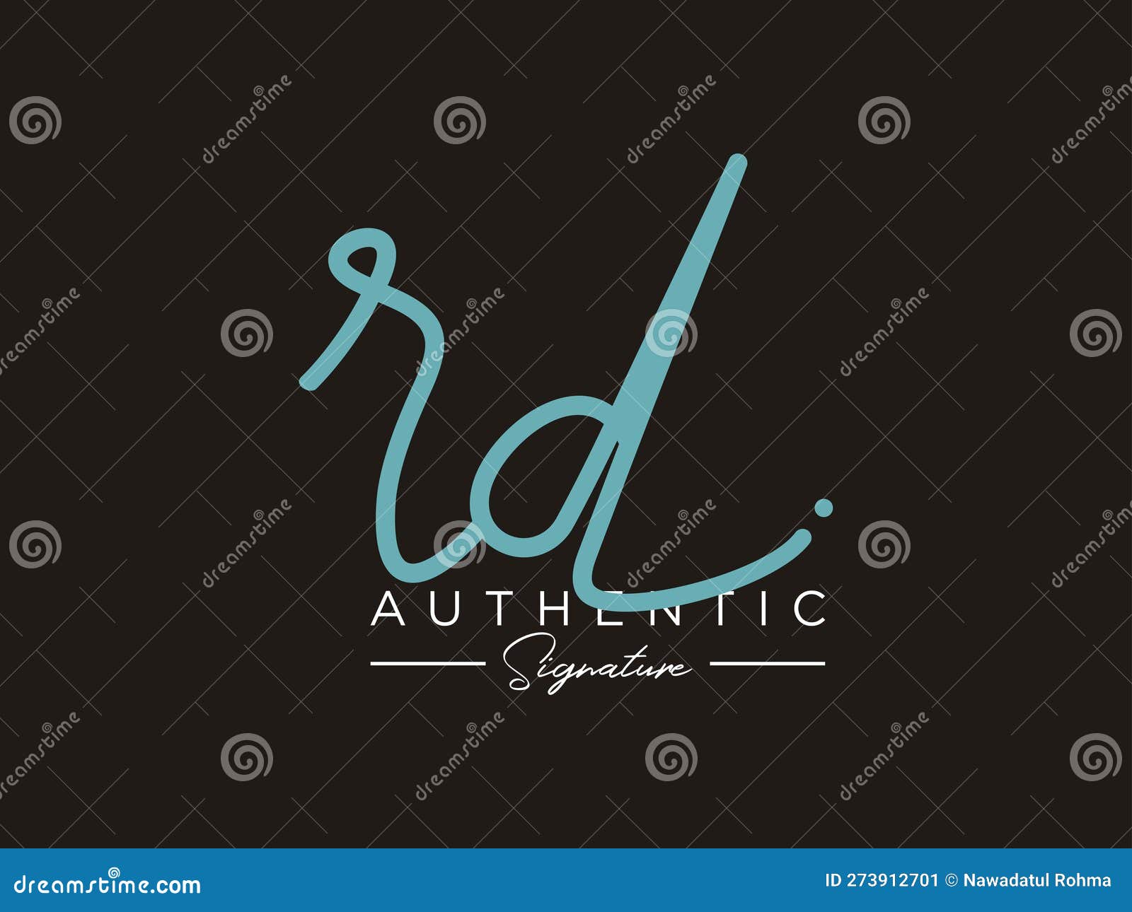 Letter RD Signature Logo Template Vector Stock Vector - Illustration of ...
