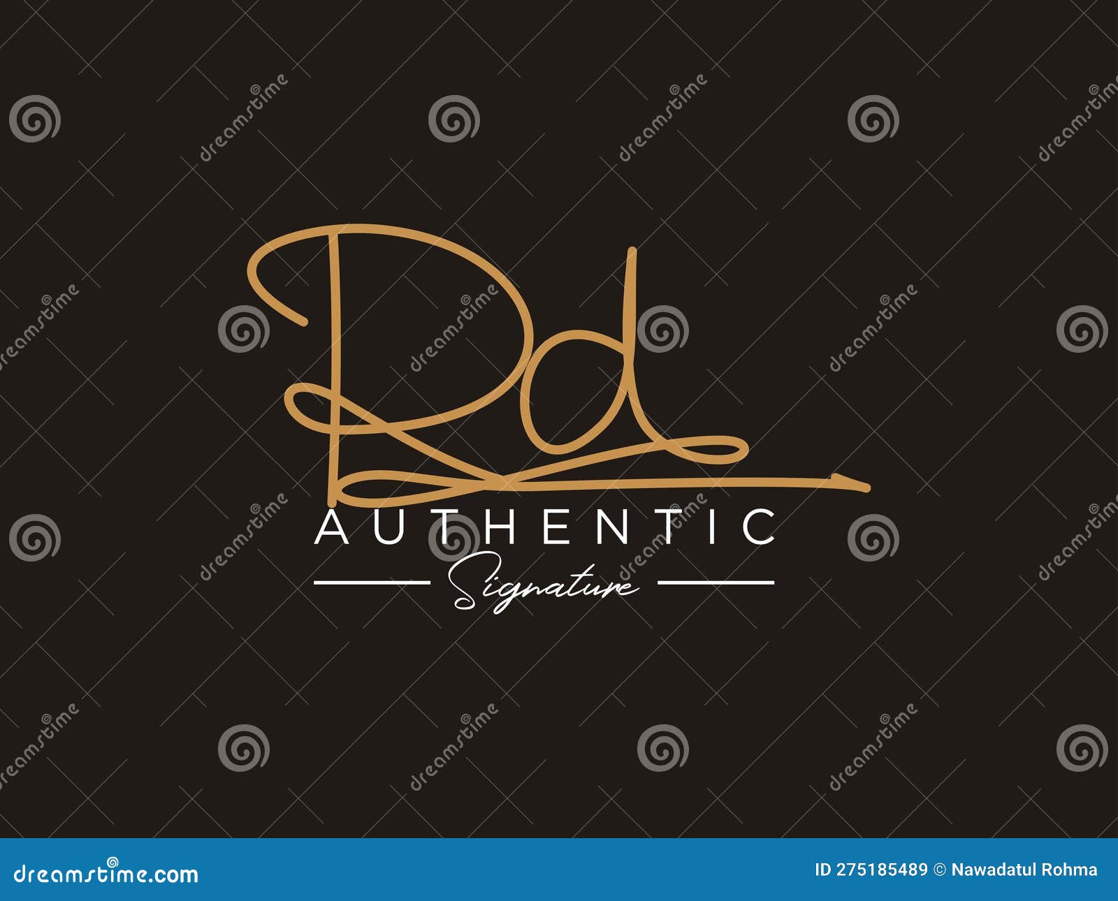 Letter RD Signature Logo Template Vector Stock Vector - Illustration of ...