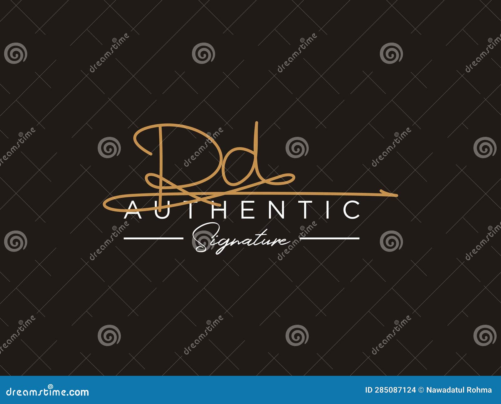 Letter RD Signature Logo Template Vector Stock Vector - Illustration of ...