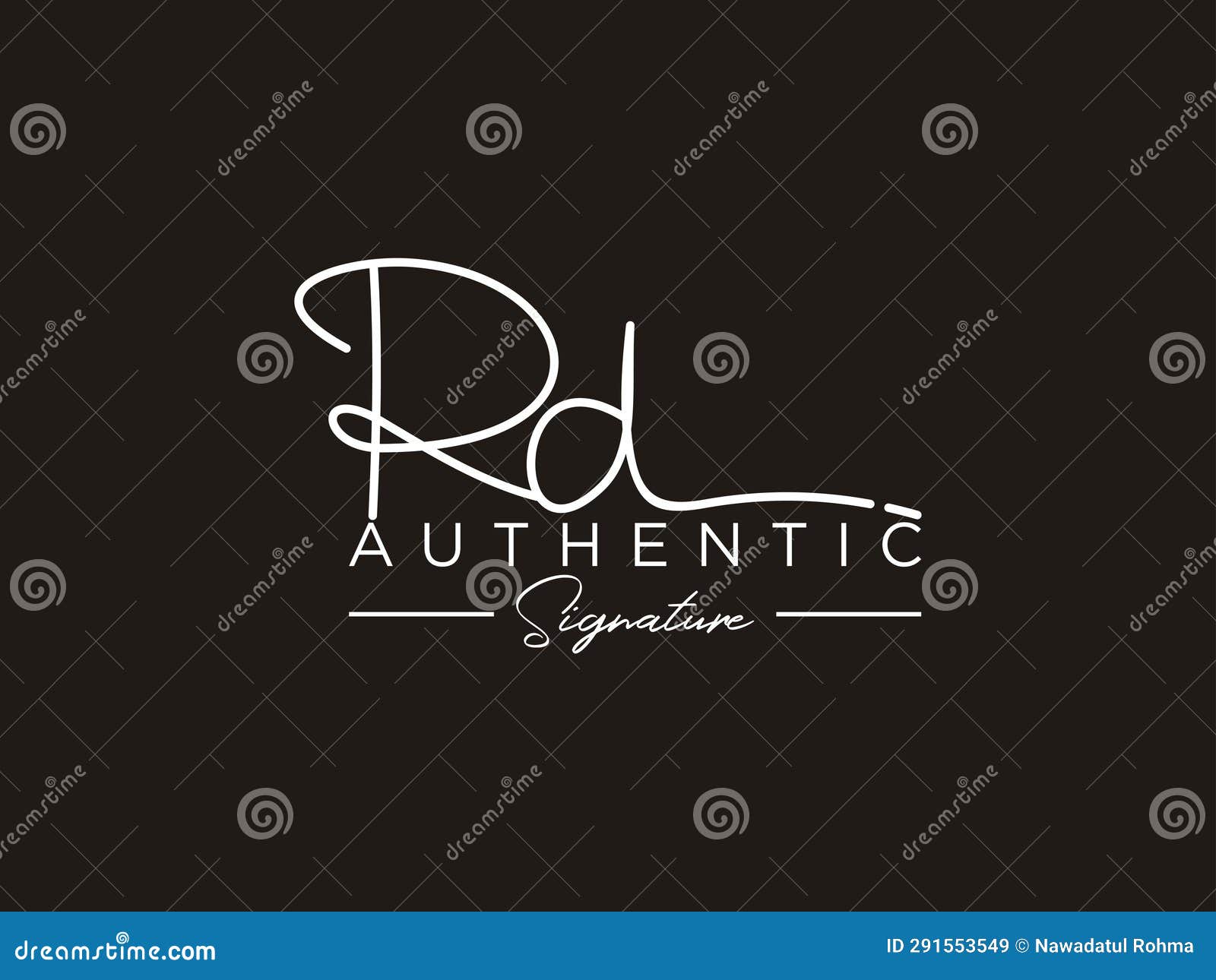 Letter RD Signature Logo Template Vector Stock Vector - Illustration of ...