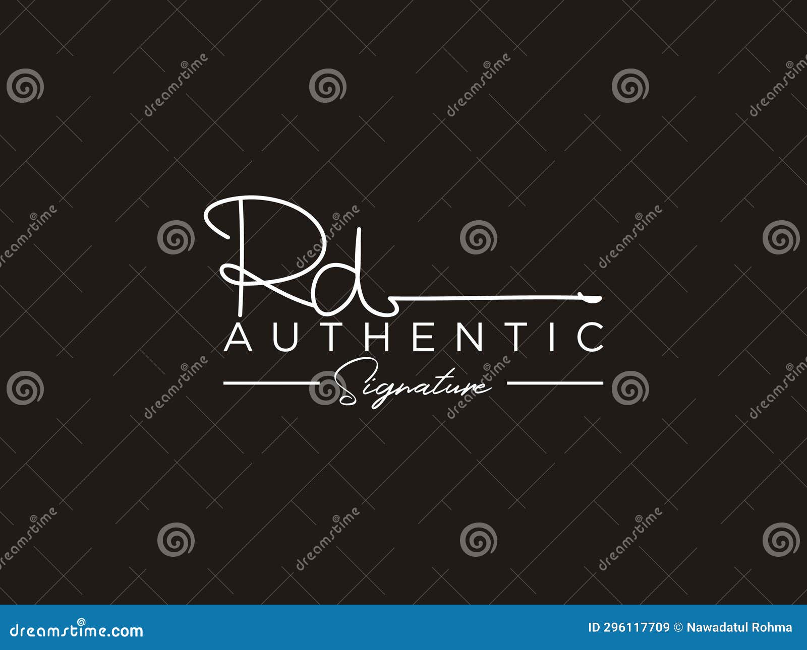 Letter RD Signature Logo Template Vector Stock Vector - Illustration of ...