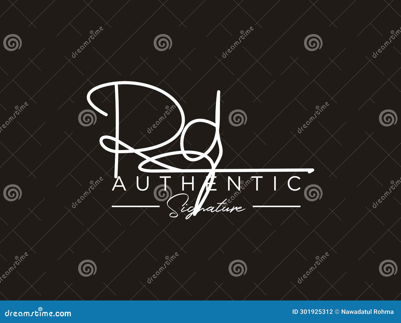 Letter RD Signature Logo Template Vector Stock Vector - Illustration of ...