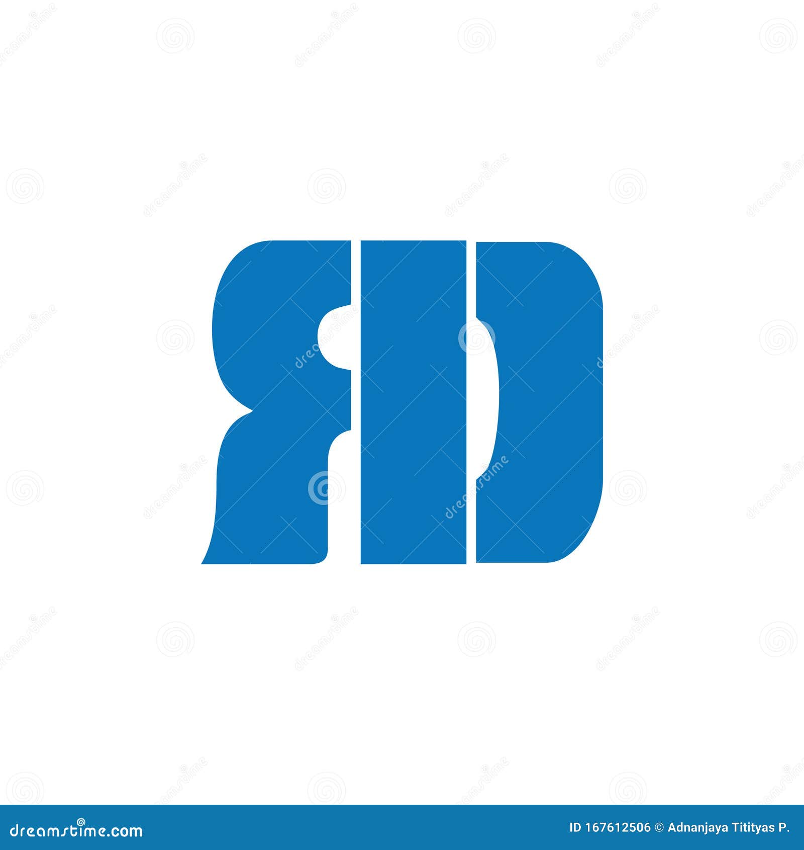 Letter Rd Simple Geometric Logo Vector Stock Vector - Illustration of ...