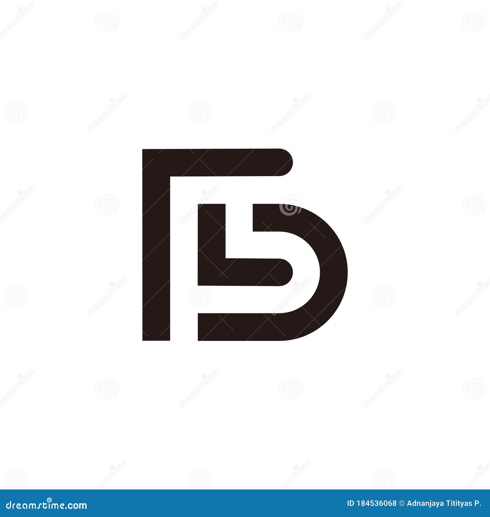 Letter Rd Stripes Geometric Line Design Symbol Logo Vector Stock Vector ...