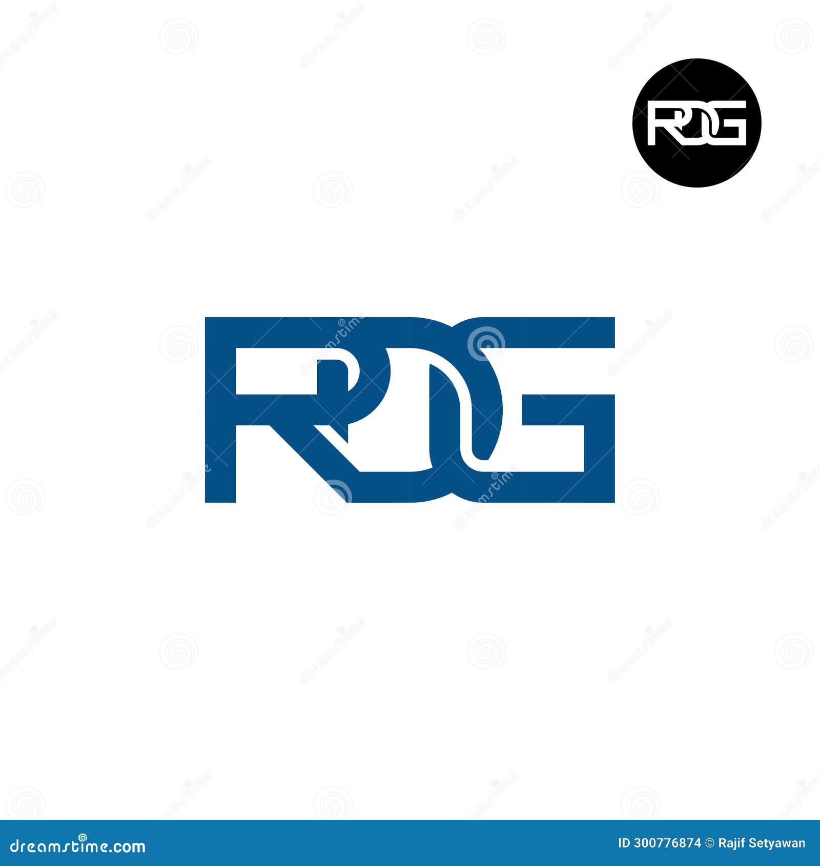 Letter RDG Monogram Logo Design Stock Illustration - Illustration of ...