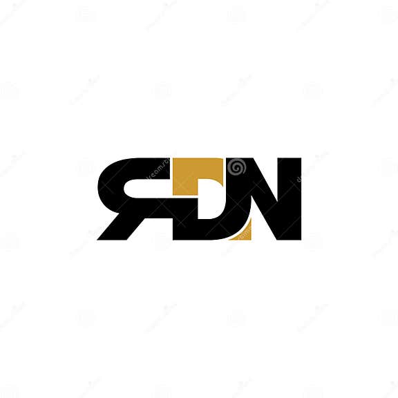 Letter RDN Simple Monogram Logo Icon Design. Stock Vector ...