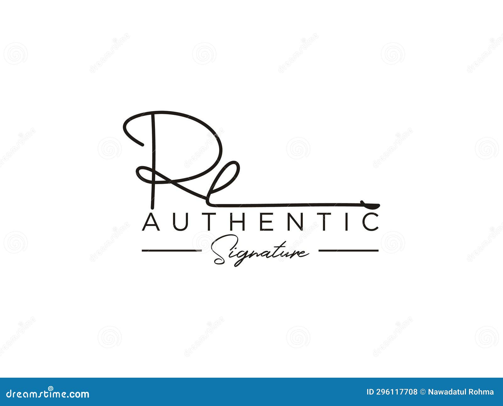 Letter RE Signature Logo Template Vector Stock Vector - Illustration of ...