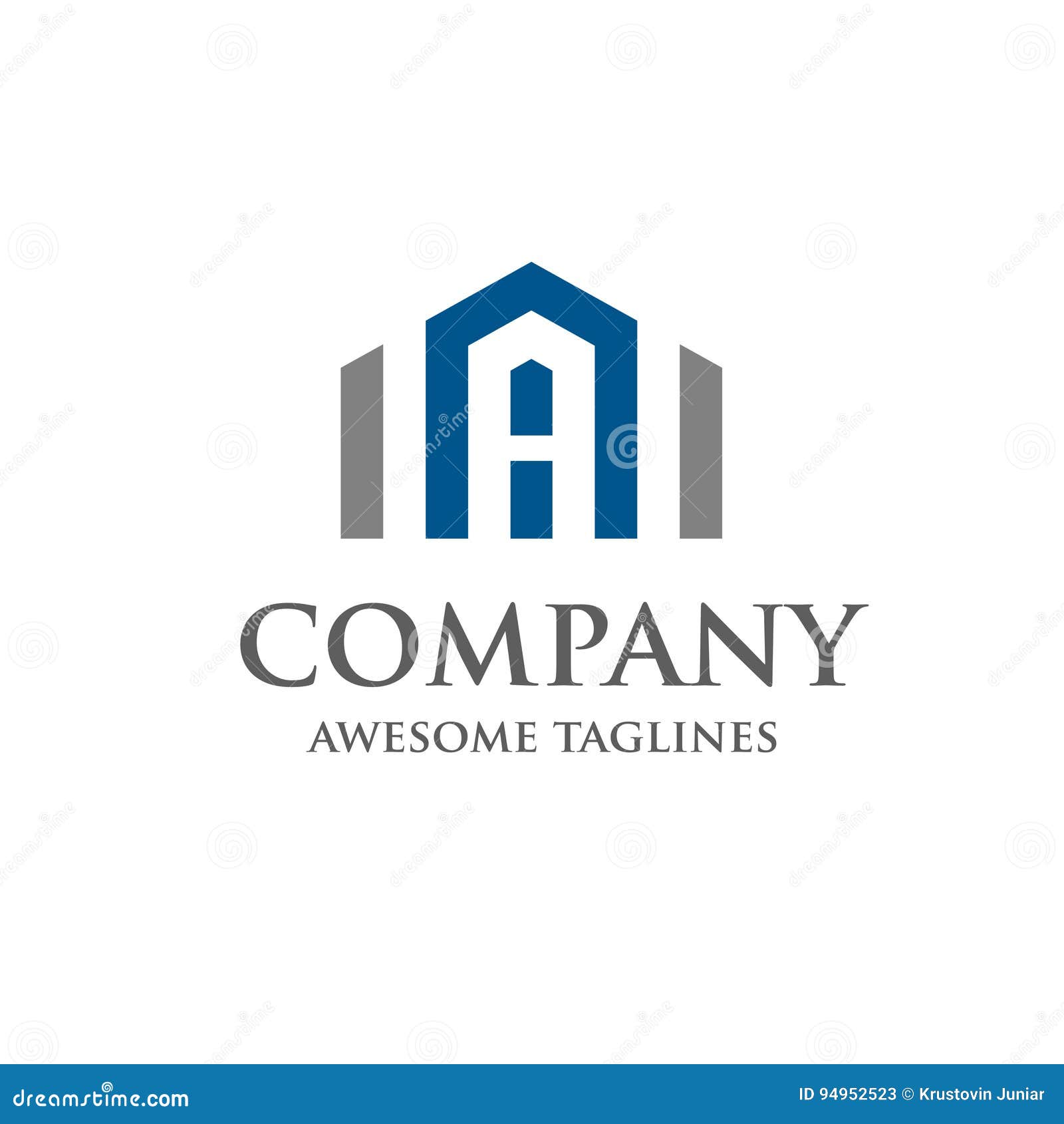 Letter a Real Estate Logo Design Stock Vector - Illustration of design ...