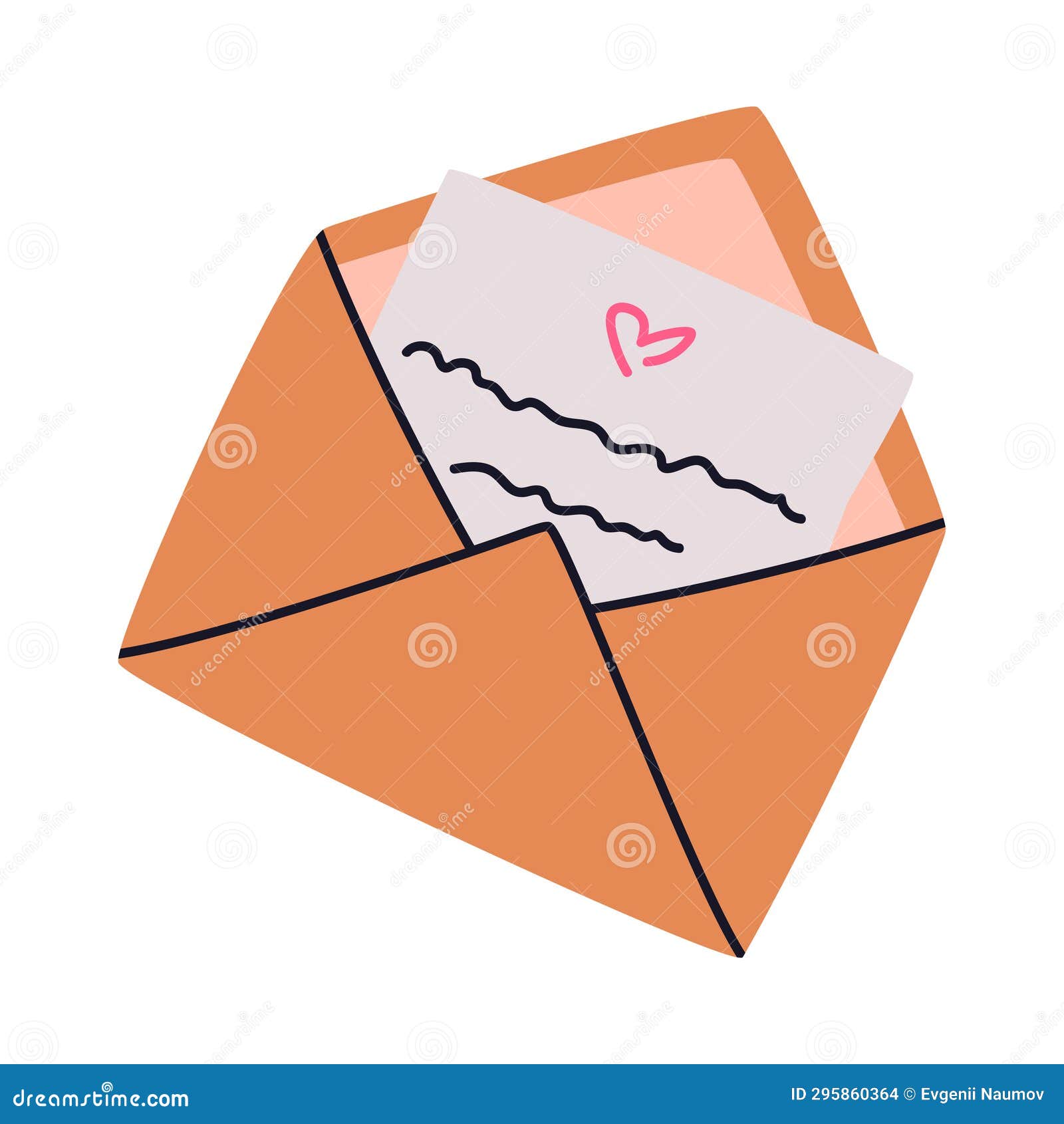Letter Receive and Send with Open Envelope Vector Illustration Stock ...