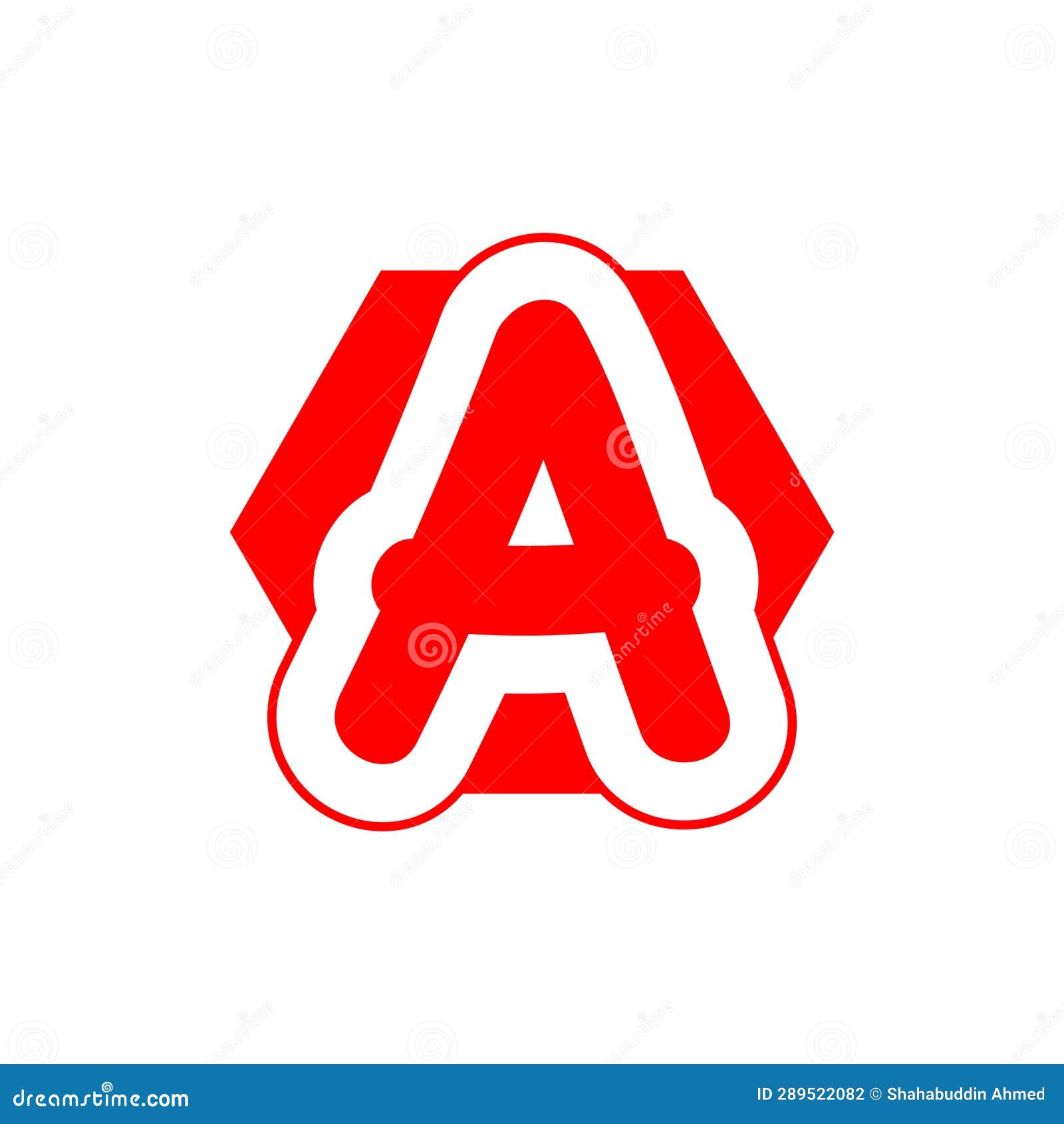 Letter a Red Logo Vector Illustration Stock Vector - Illustration of ...