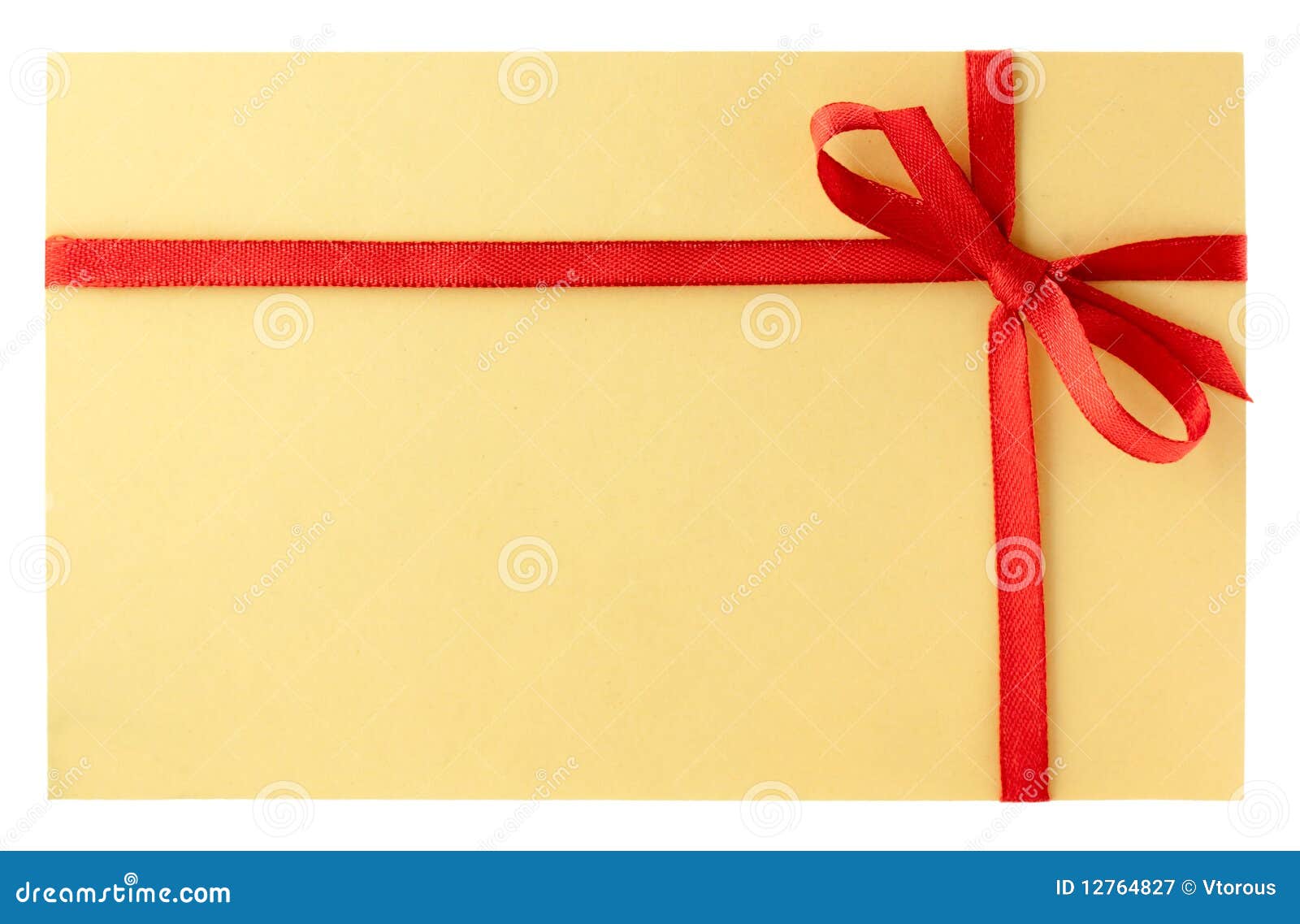 Letter with red ribbon stock image. Image of cutting - 12764827