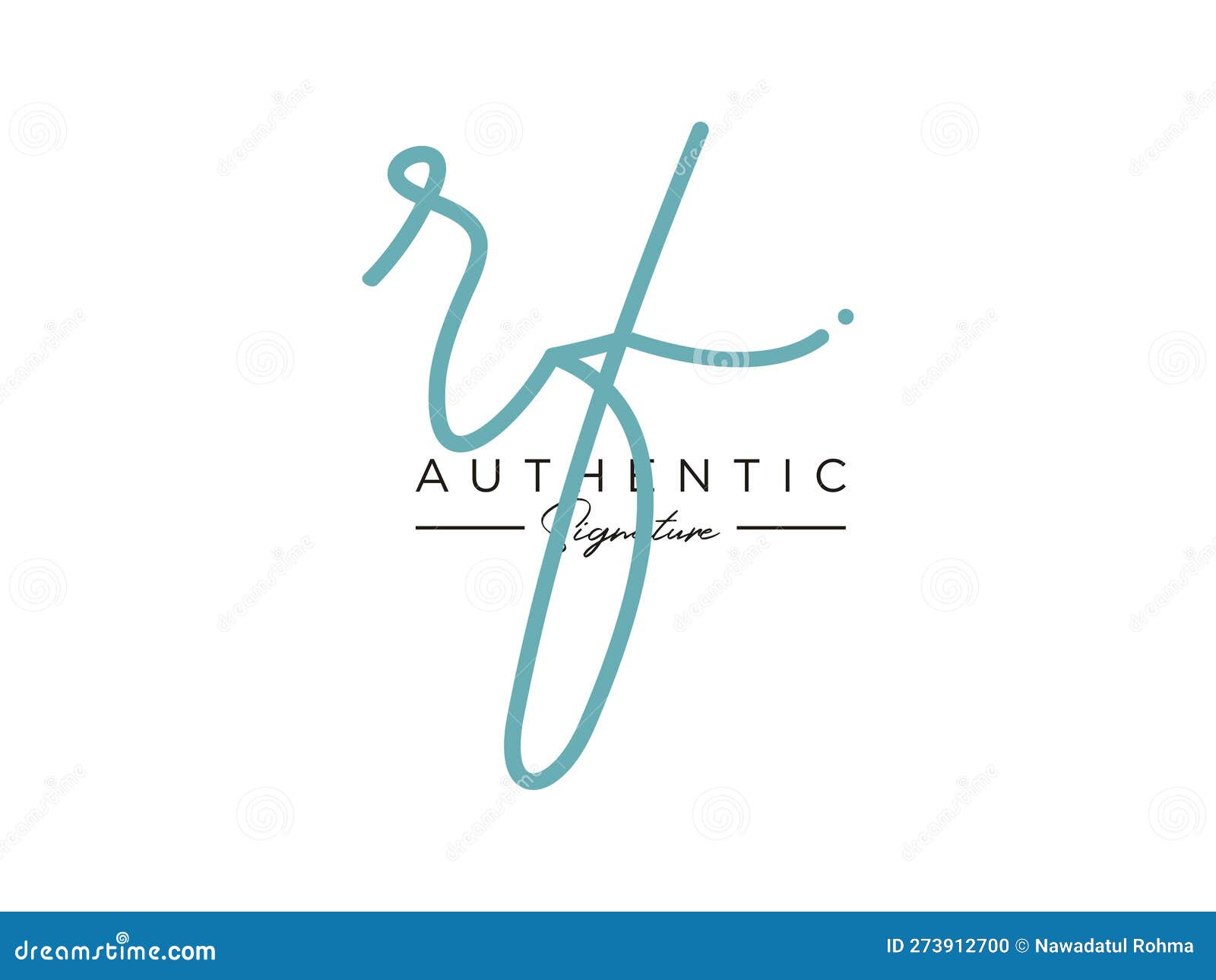 Letter RF Signature Logo Template Vector Stock Vector - Illustration of ...