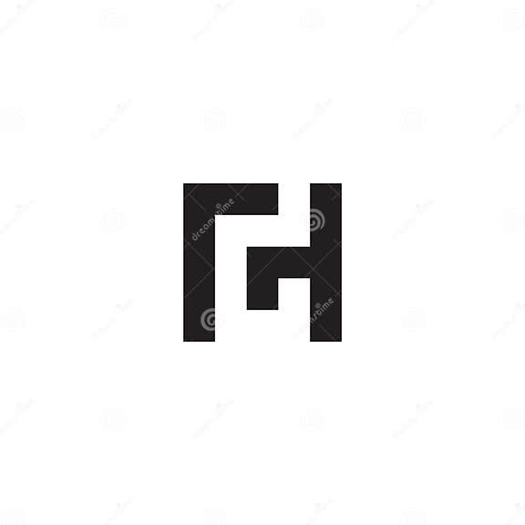Letter Rg Abstract Square Negative Space Logo Vector Stock Vector ...