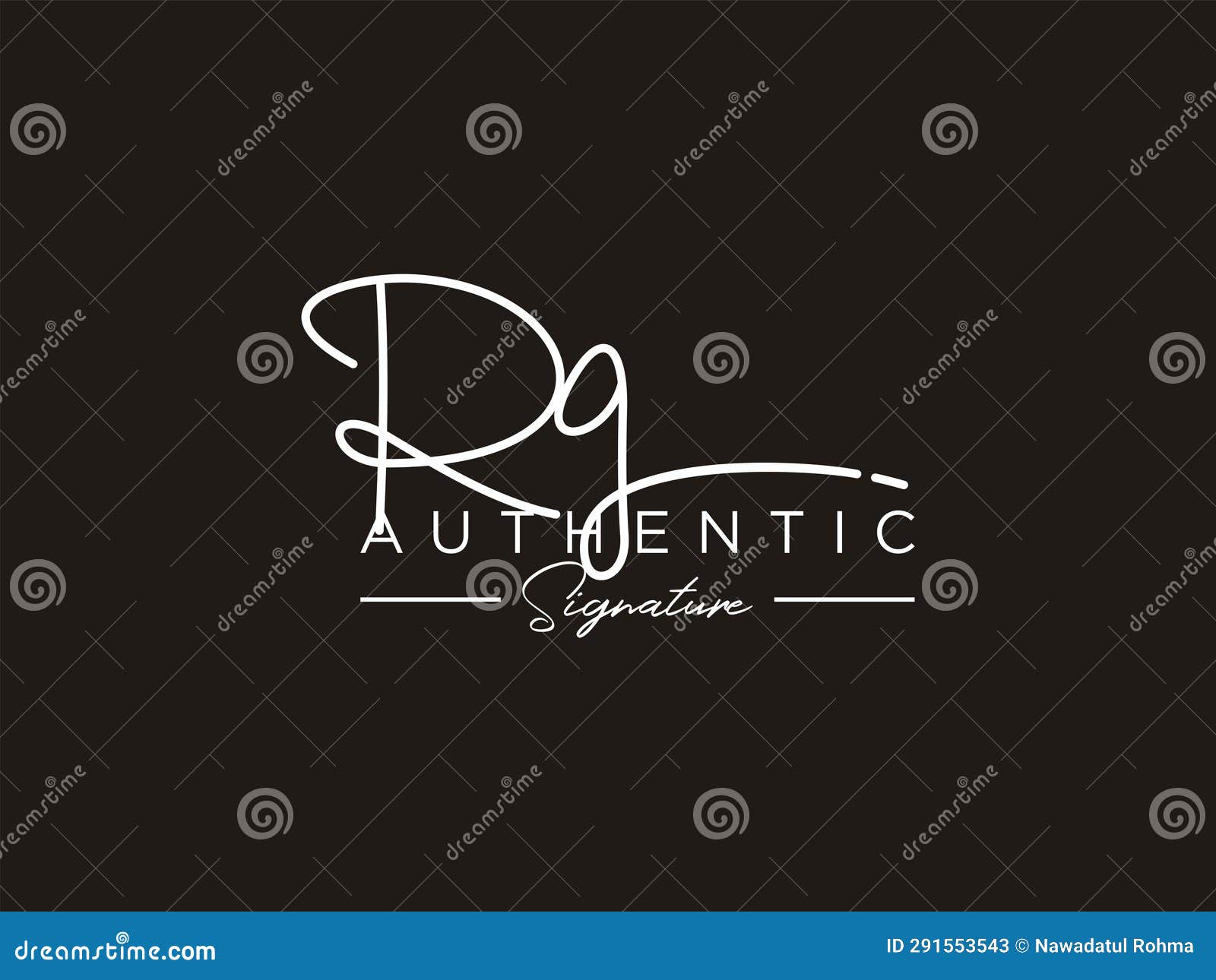 Letter RG Signature Logo Template Vector Stock Vector - Illustration of ...