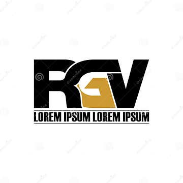 Letter RGV Simple Monogram Logo Icon Design. Stock Vector ...