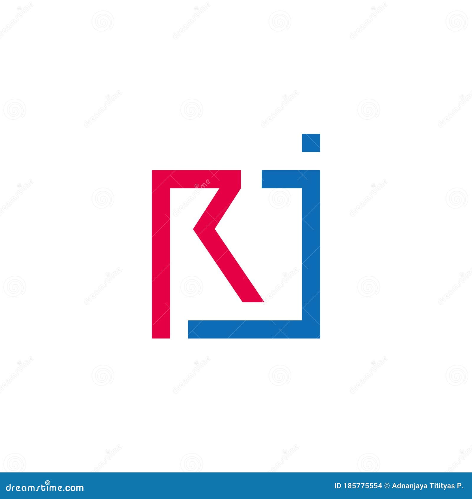 Letter Rj Arrow Simple Geometric Square Line Design Symbol Logo Vector ...