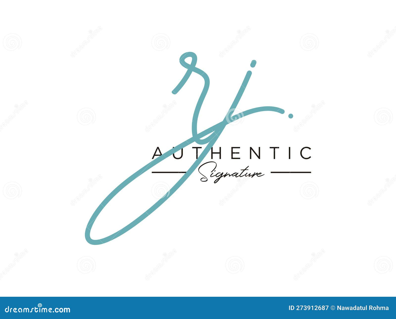 Letter RJ Signature Logo Template Vector Stock Vector - Illustration of ...