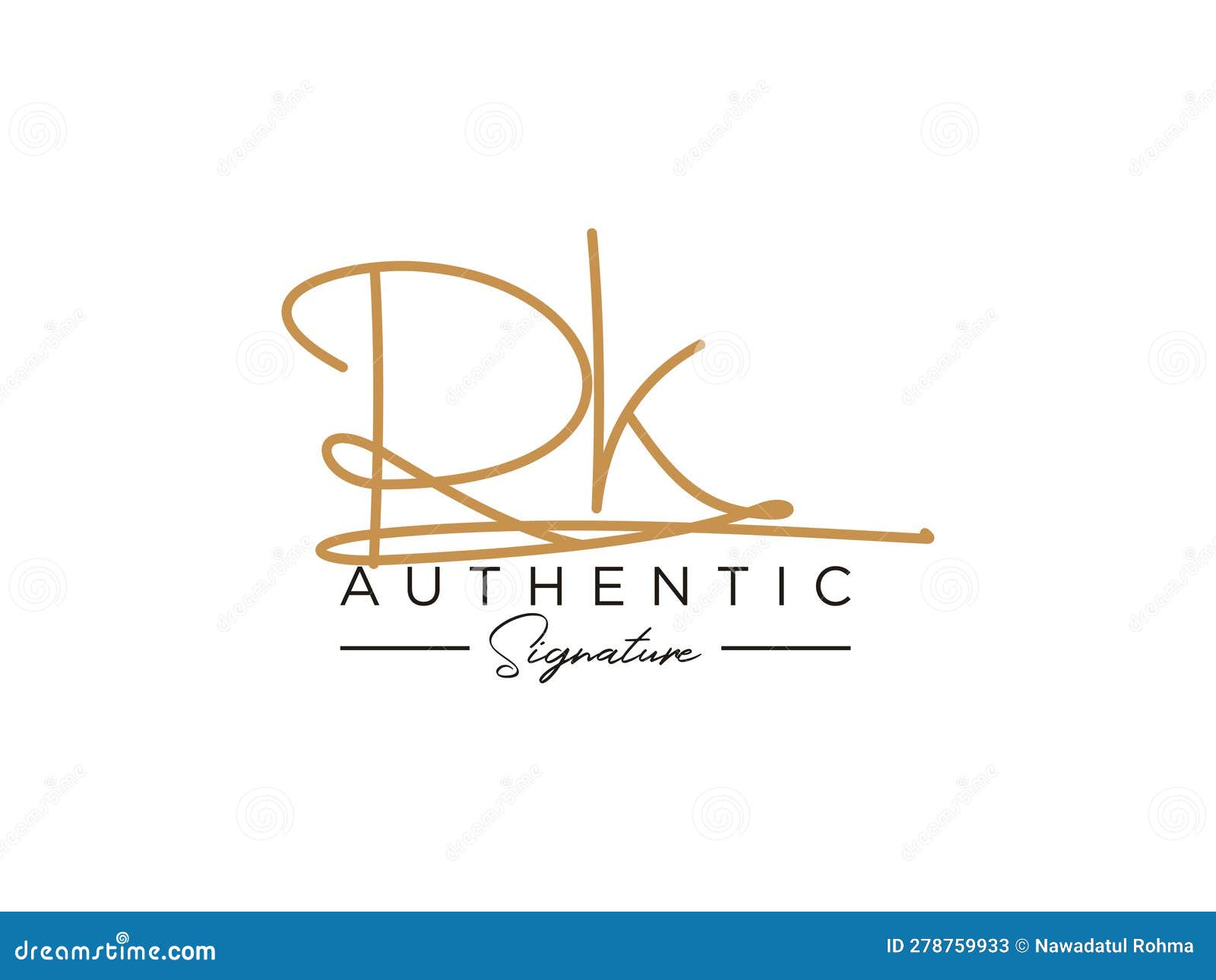 Letter RK Signature Logo Template Vector Stock Vector - Illustration of ...
