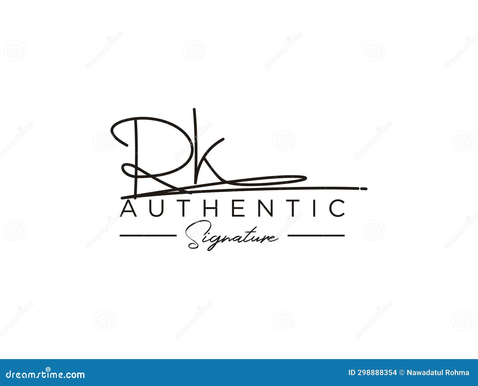 Letter RK Signature Logo Template Vector Stock Vector - Illustration of ...