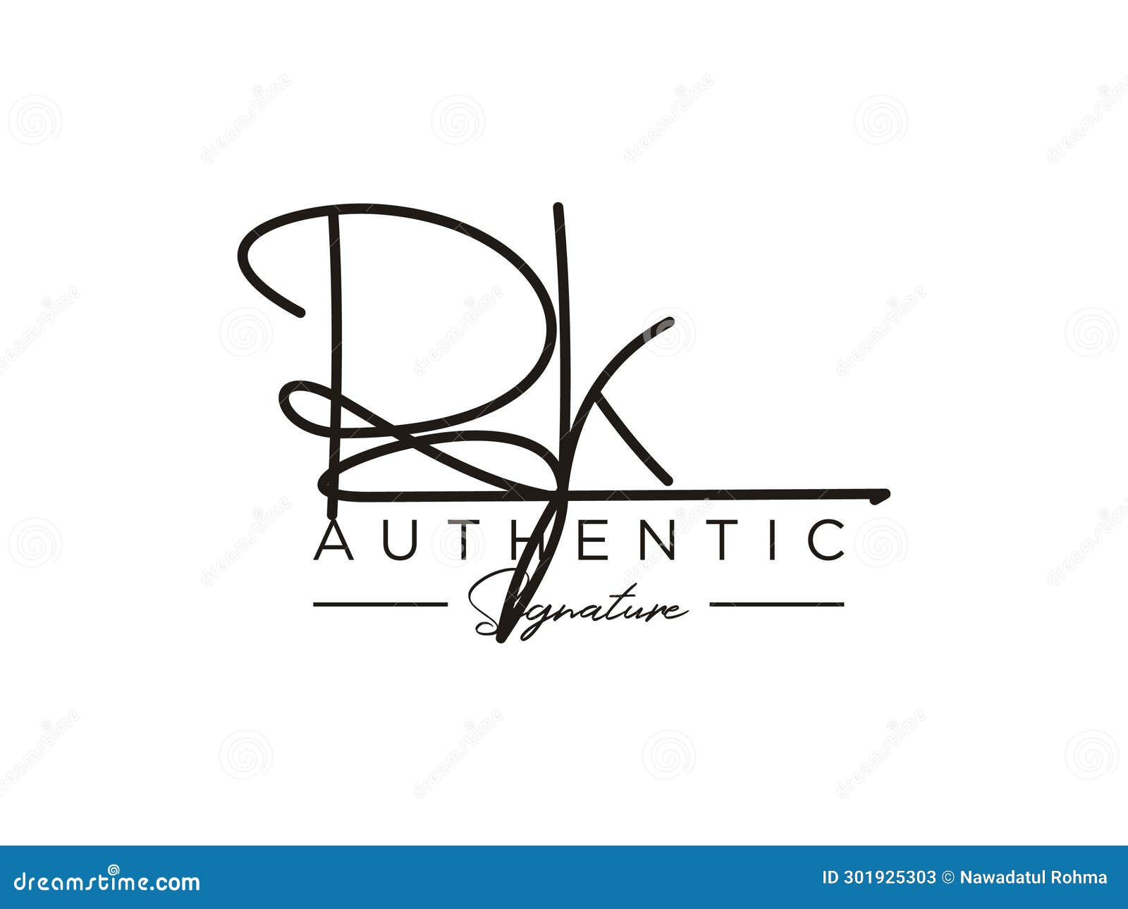 Letter RK Signature Logo Template Vector Stock Vector - Illustration of ...