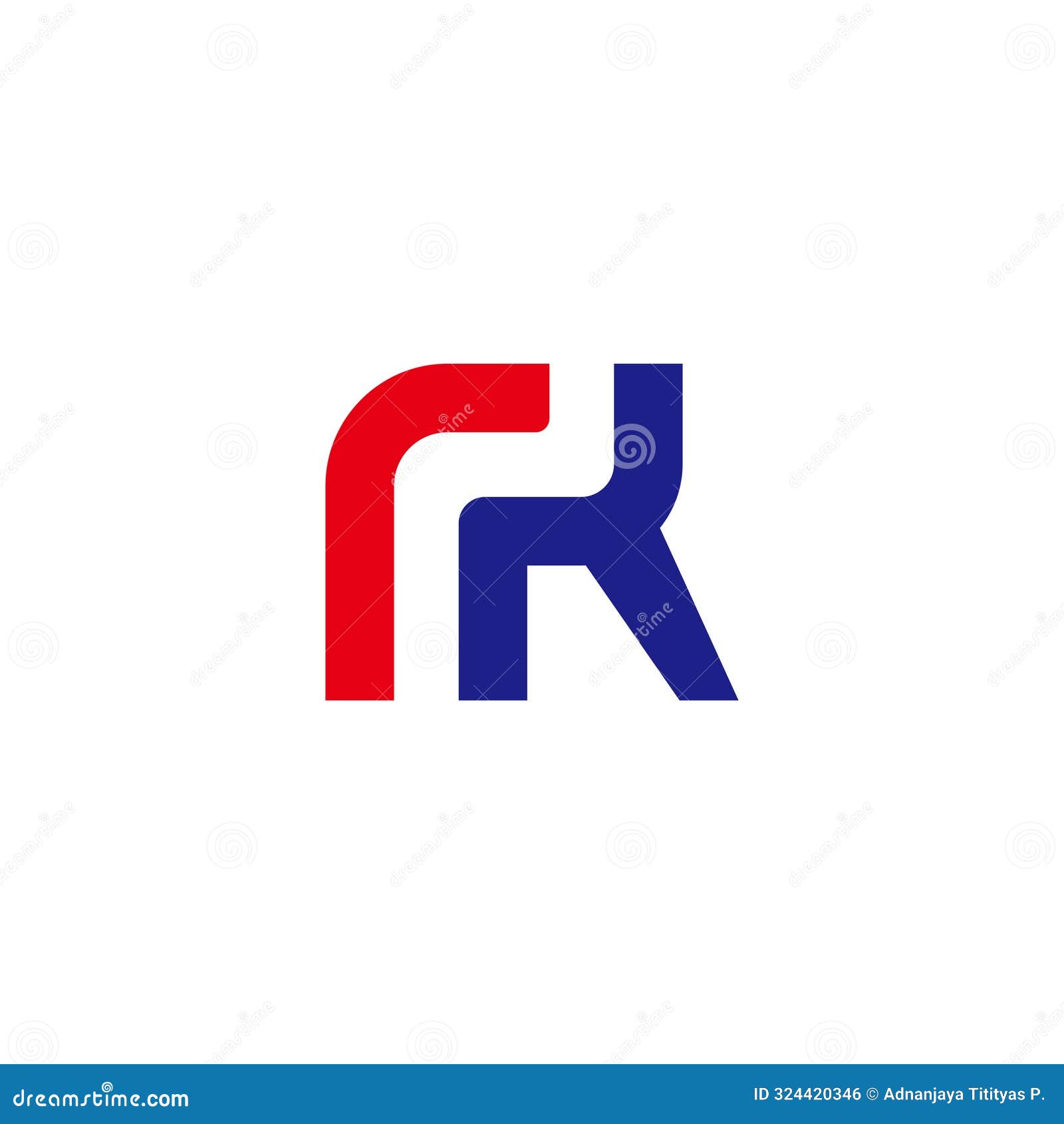 Letter Rk Simple Linear Geometric Logo Vector Stock Vector ...