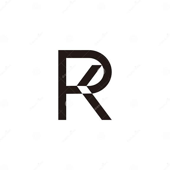 Letter Rk Simple Linked Line Logo Vector Stock Vector - Illustration of ...