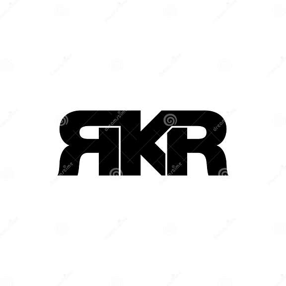 Letter RKR Simple Monogram Logo Icon Design. Stock Vector ...
