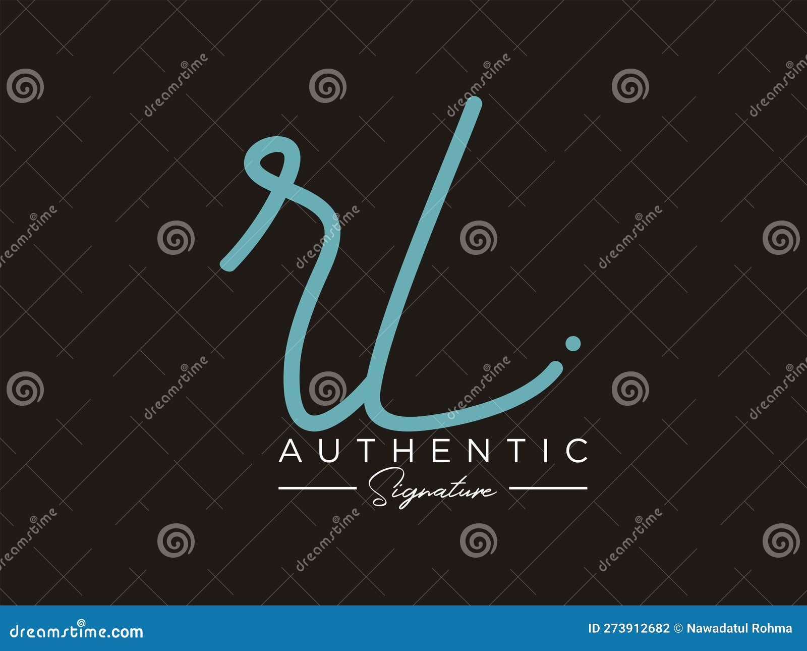 Letter RL Signature Logo Template Vector Stock Vector - Illustration of ...